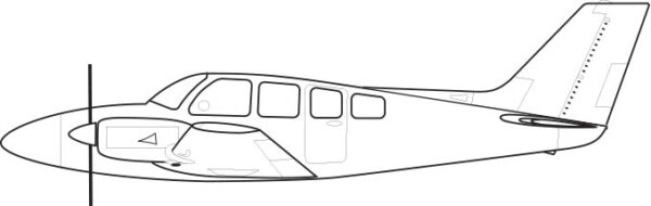 Beechcraft Baron 58P, 58PA, 58TC, 58TCA - Micro Vortex Generators